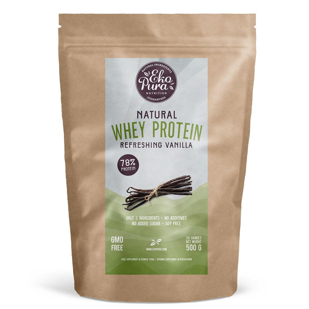 Whey Protein Vanilla - Natural, 100% Pure Protein Powder