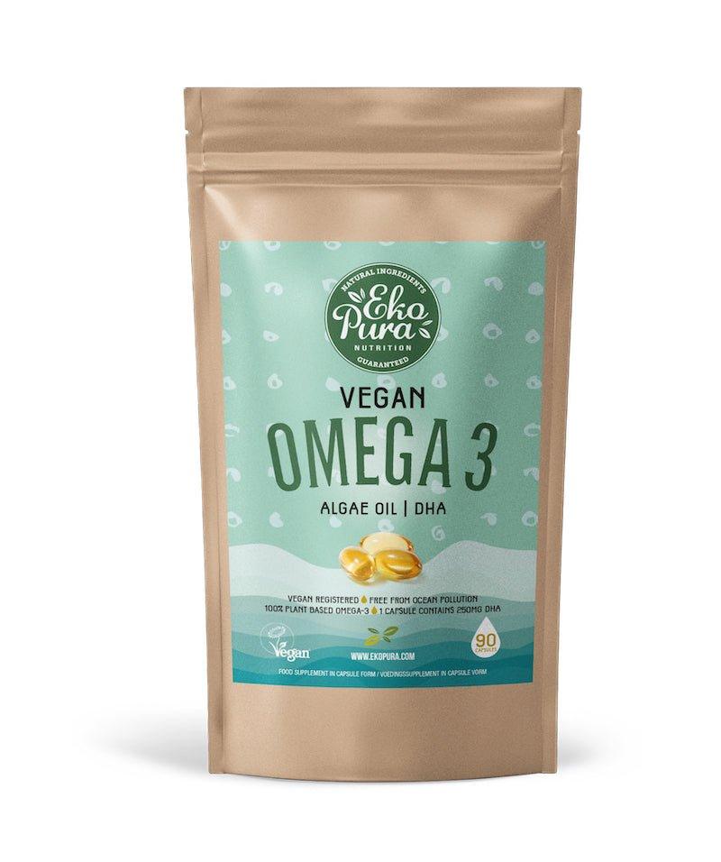 Omega 3 Algae Oil DHA 250mg | Vegan, 90 capsules