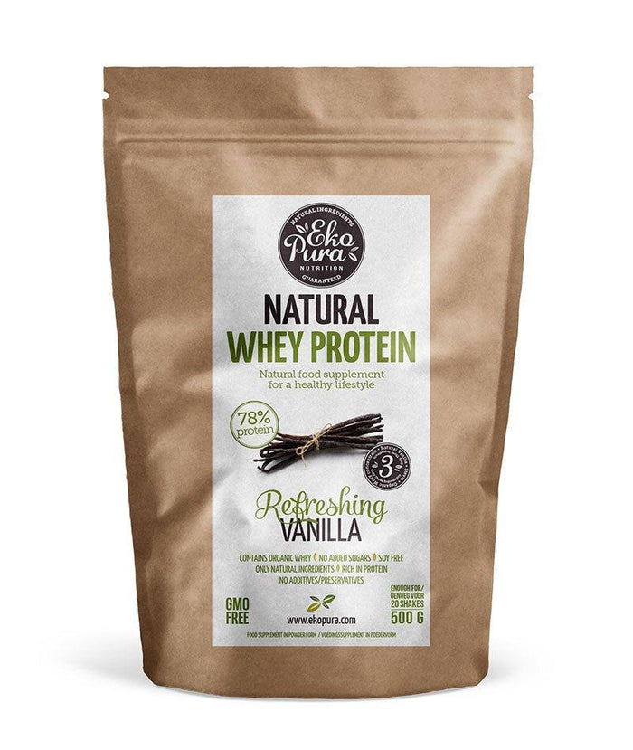 Whey Protein Vanilla - Natural, 100% Pure Protein Powder